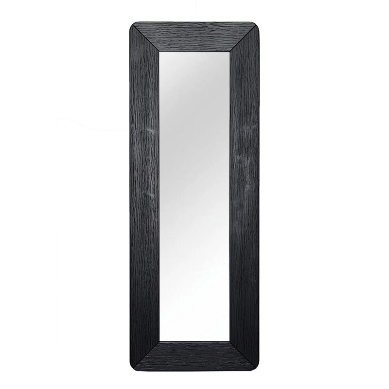 Le Forge Frankfurt Black Rectangle Mirror (142cm) - Large Wood Mirrors ...