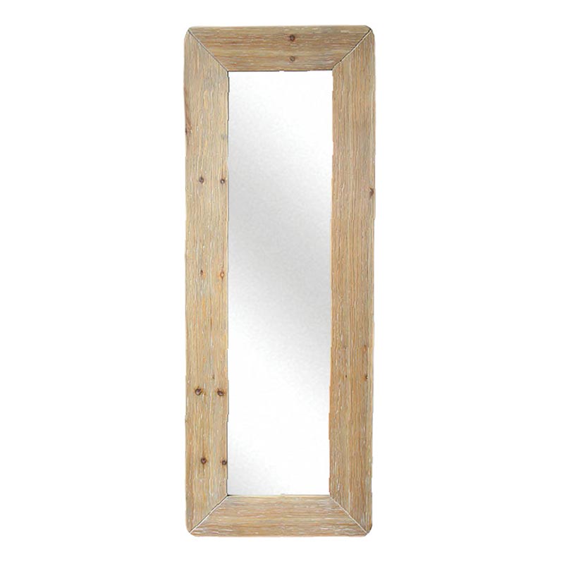 Le Forge Frankfurt Natural Rectangle Mirror (142cm) - Large Wood ...