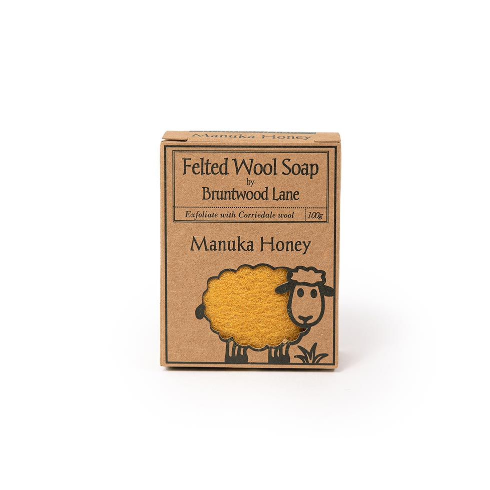Bruntwood Lane NZ Made Felted Wool Soap - Manuka Honey - NZ Made Soap ...