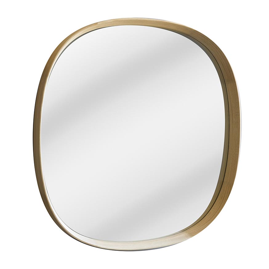 Le Forge Oppo Squircle Mirror (90cm) - Large Rounded Sqaure Wood ...