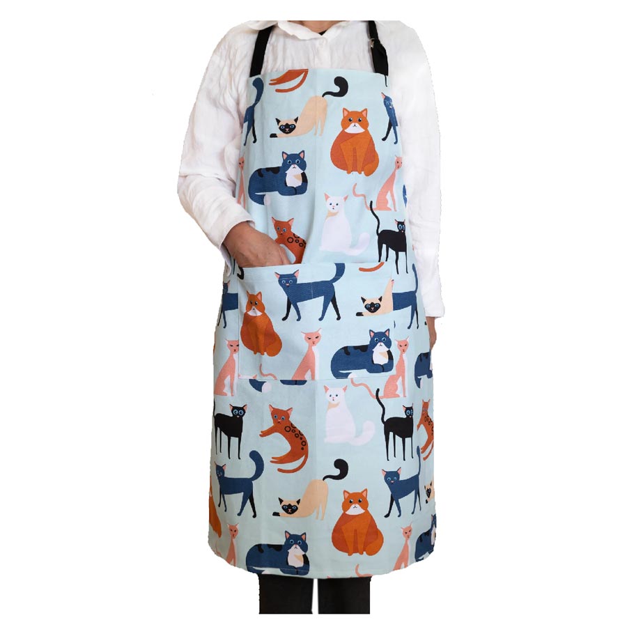 Colourful Cats Apron - Heavy Drill Cotton Aprons NZ - Gifts NZ | KOOP ...