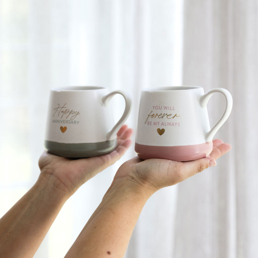 Splosh Anniversary Mug Set - Happy Anniversary - Wedding Anniversary ...