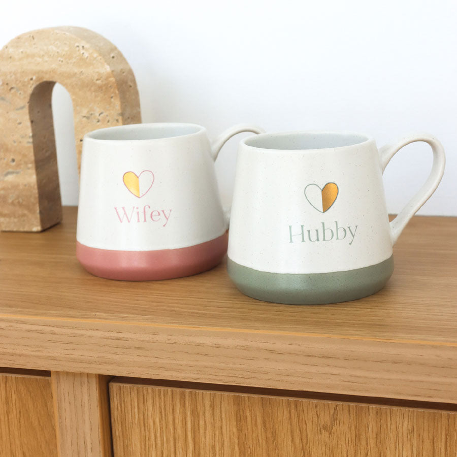 Splosh Couples Mug Set - Hubby & Wifey - Wedding Gifts NZ | KOOP — Koop