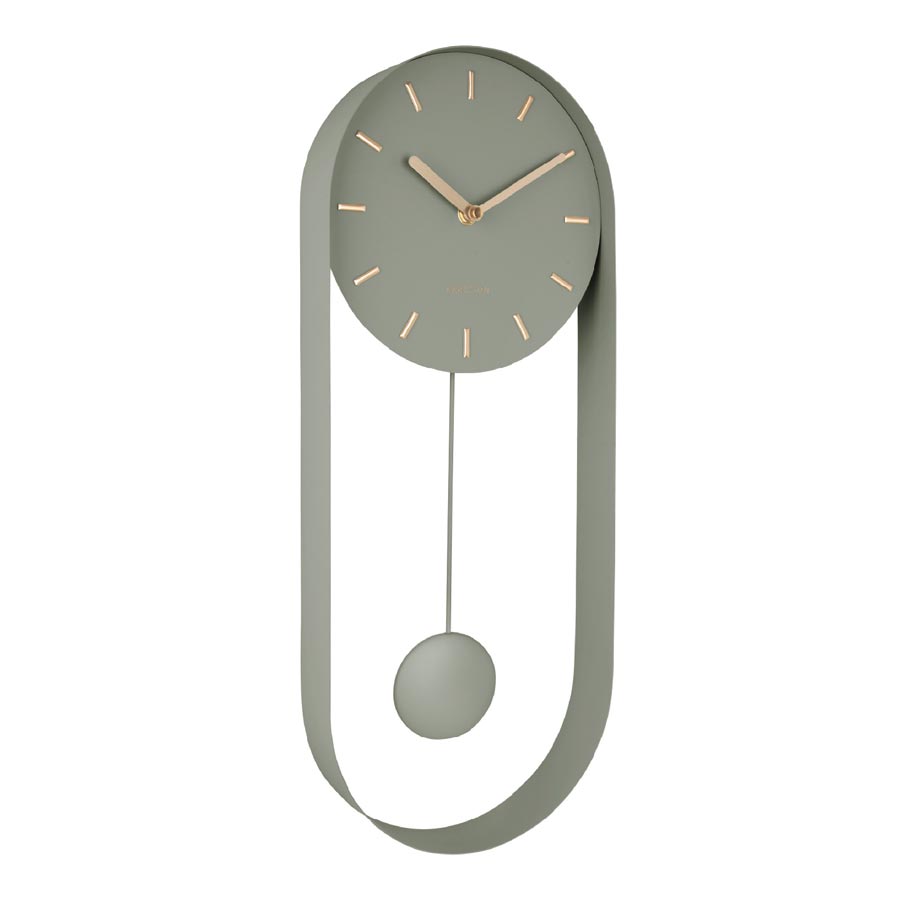 Karlsson Charm Pendulum Wall Clock - Jungle Green (50cm) - Pendulum ...