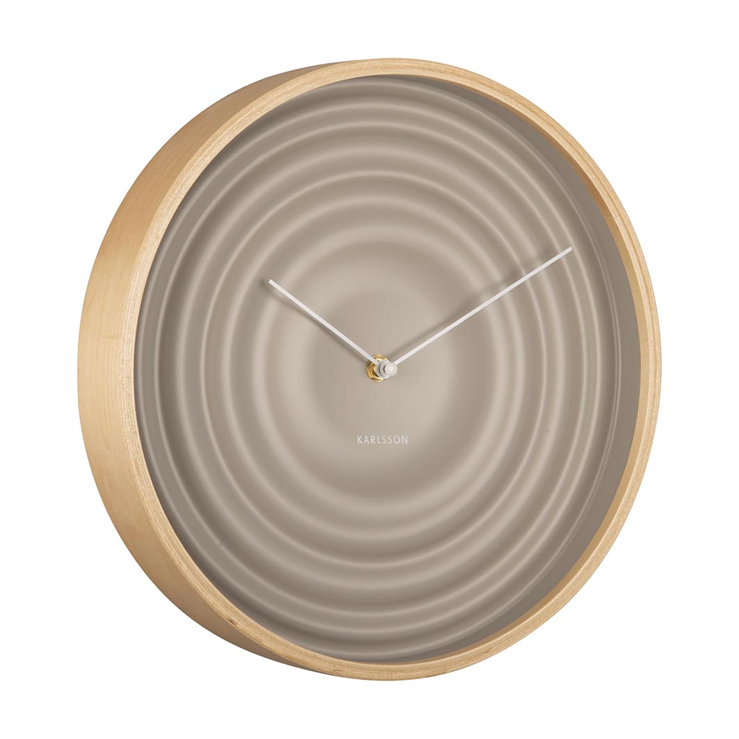 Karlsson Scandi Ribble Clock Warm Grey (31cm) - Karlsson Wall Clocks NZ ...