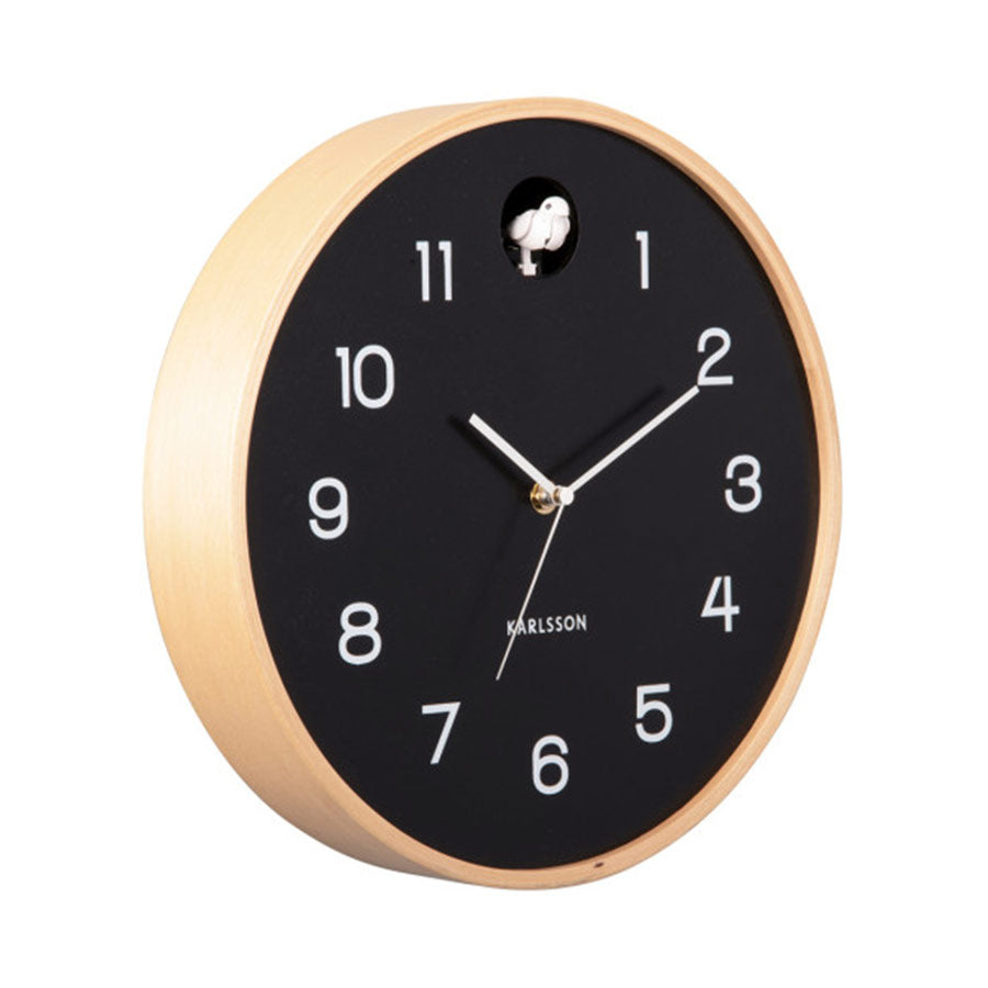 Karlsson Natural Cuckoo Wall Clock - Black (31.5cm) - Cuckoo Clock NZ ...