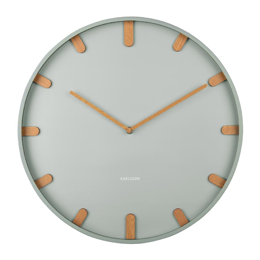 Karlsson Grace Wall Clock - Grayed Jade (40cm) - Karlsson Wall Clocks ...