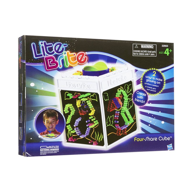 Hasbro Lite-Brite Four Share Cube - Homeware & Gifts NZ | KOOP | — Koop