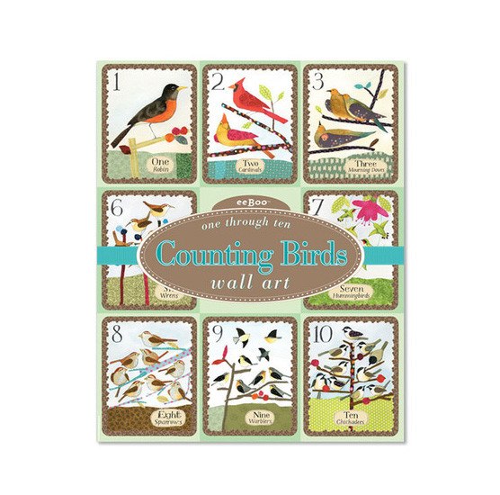 eeBoo Counting Birds 1-10 Wall Cards - Homeware & Gifts NZ | KOOP | — Koop