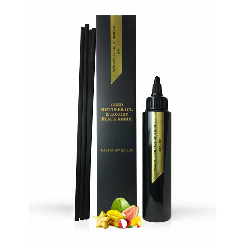 Surmanti Diffuser Oil & Reed Refil – Starfruit, Lychee & Guava (100ml ...