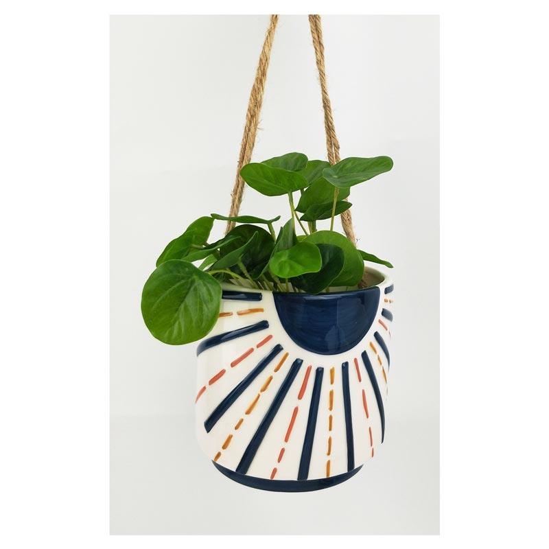 Urban Products Sunshine Hanging Planter Blue - Hanging Planters NZ ...