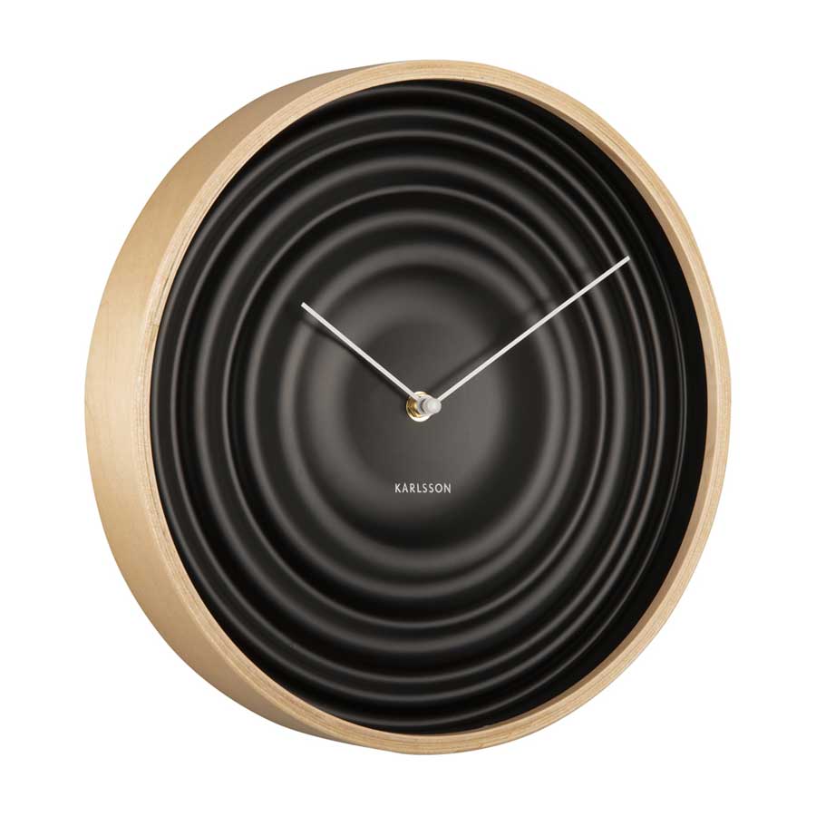 Karlsson Scandi Ribble Clock Black (31cm) - Karlsson Wall Clocks NZ ...